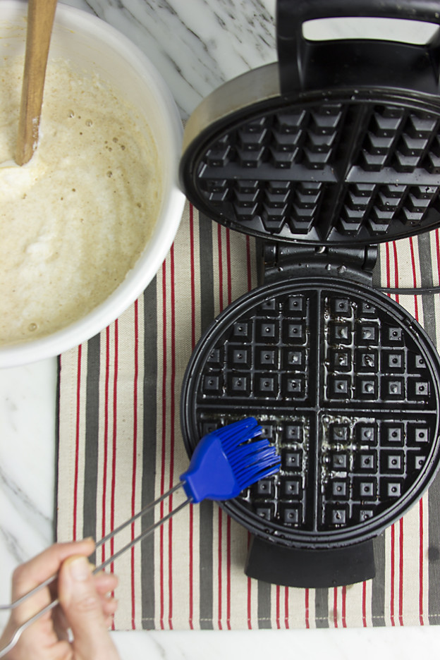 Maple Oat Waffles - Salt and Serenity
