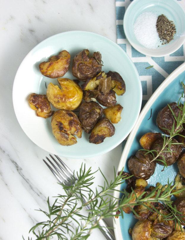 Crispiest Ever Roasted Smashed Potatoes | Salt and Serenity