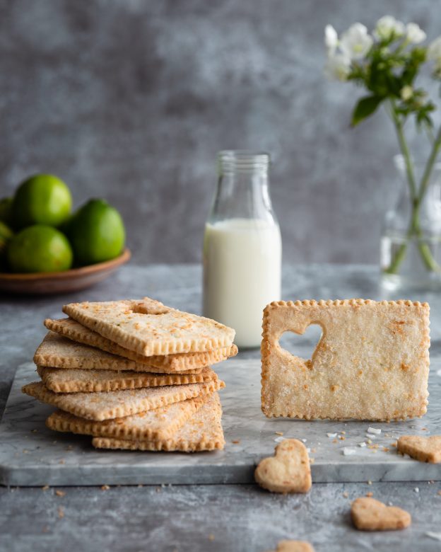 Coconut and Lime Shortbread Cookies (Copycat Nice Biscuits) - Salt and ...