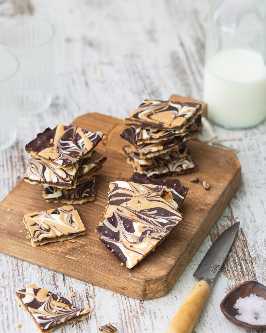 Marbled Matzoh Crunch 2021 | Salt and Serenity